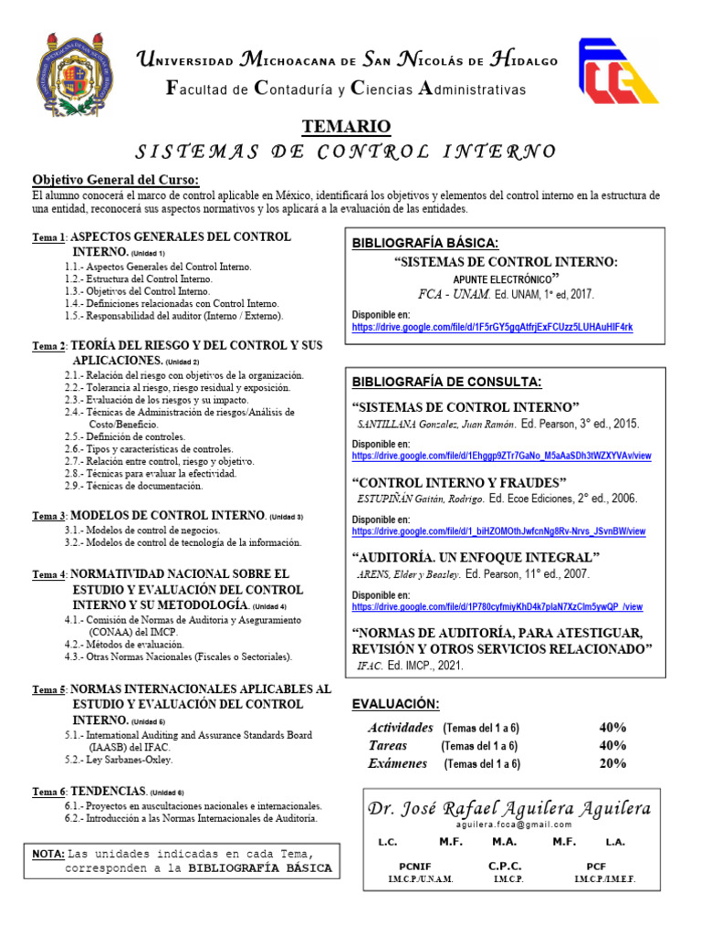 Sistemas de Control Interno 2022 | PDF | Análisis de sistemas | Ingeniería