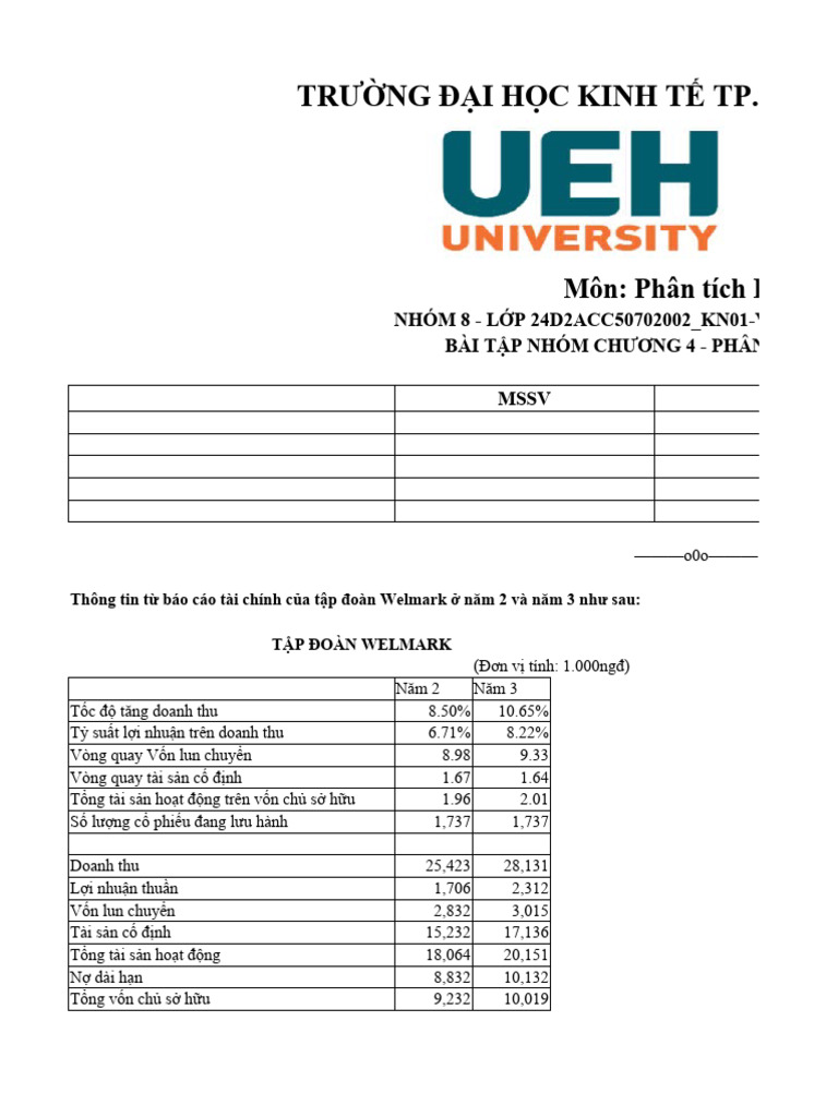 BT Nhóm c4 PTBCTC | PDF