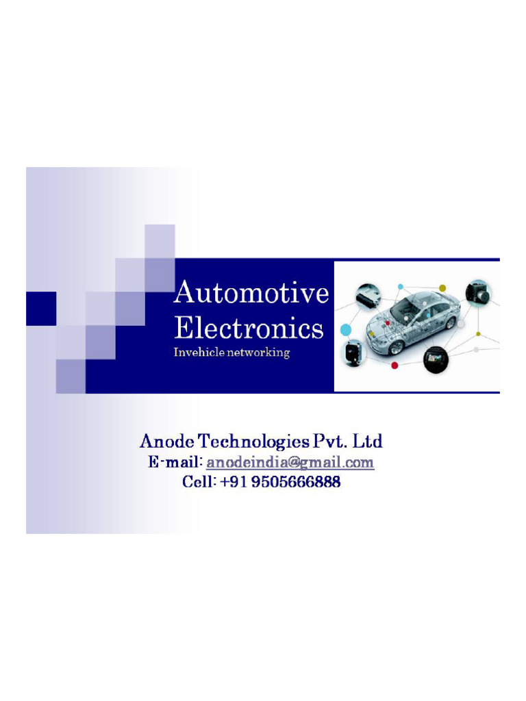 Automotive Electronics | PDF