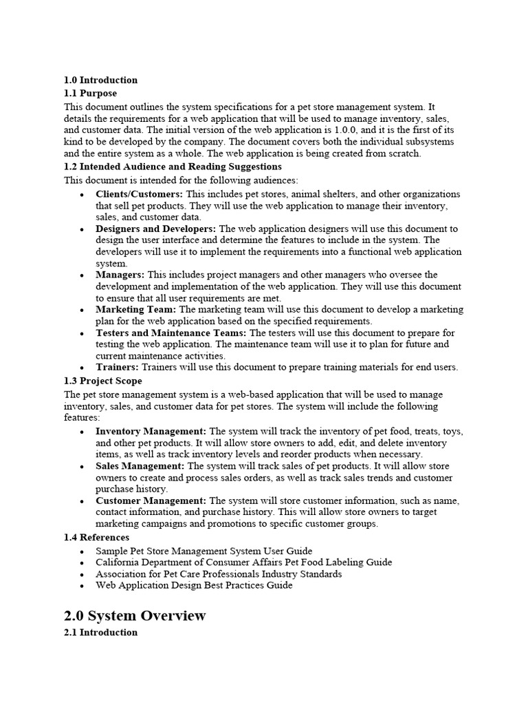 Pet Store Management System | PDF | World Wide Web | Internet & Web