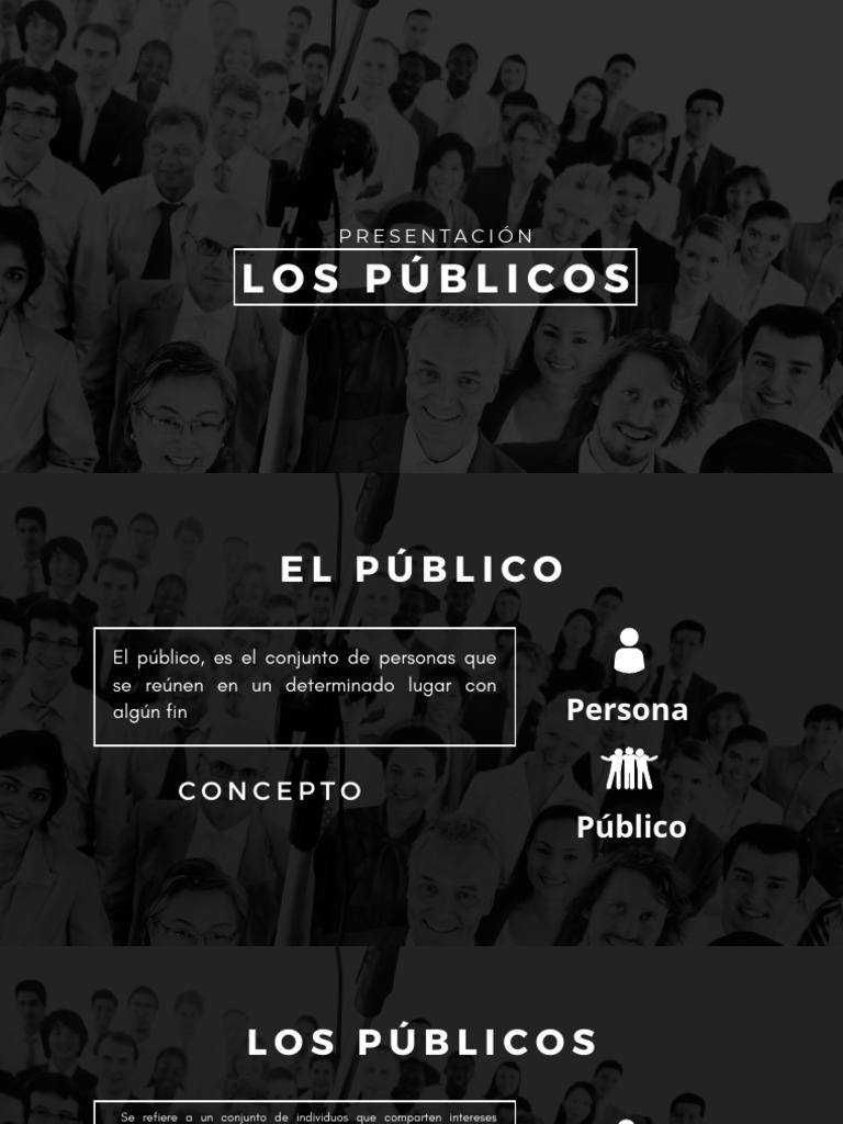 Presentación Los Públicos RRPP I - 20240720 - 103755 - 0000 | PDF | Business | Comunicación