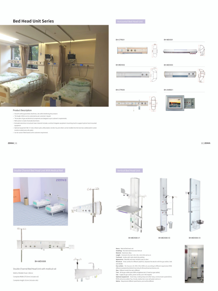 2024 Zenva Medical Bedpanel E-Catalog | PDF
