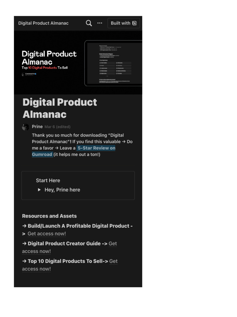 Digital Product Almanac | PDF