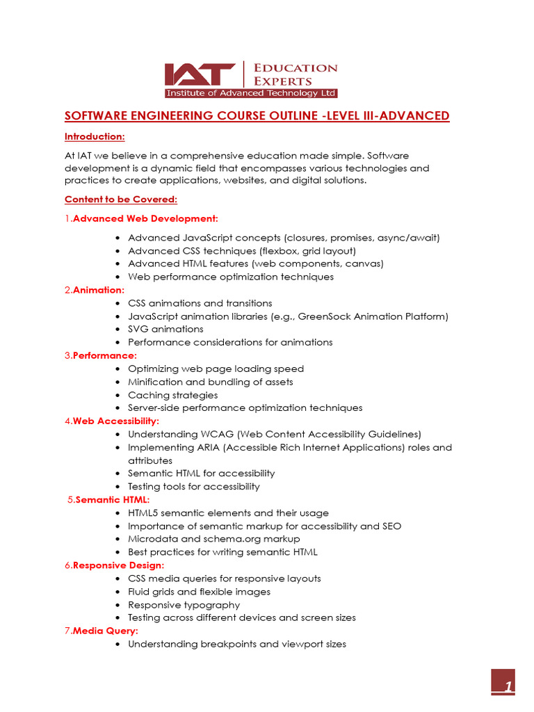 Software Engineering-Level 3 (Advanced) | PDF | World Wide Web ...