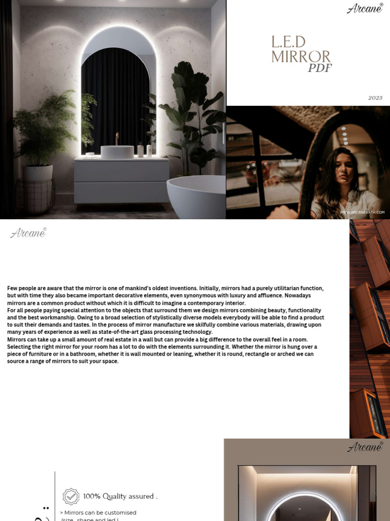 Arcane Led Mirror | PDF | Mirror