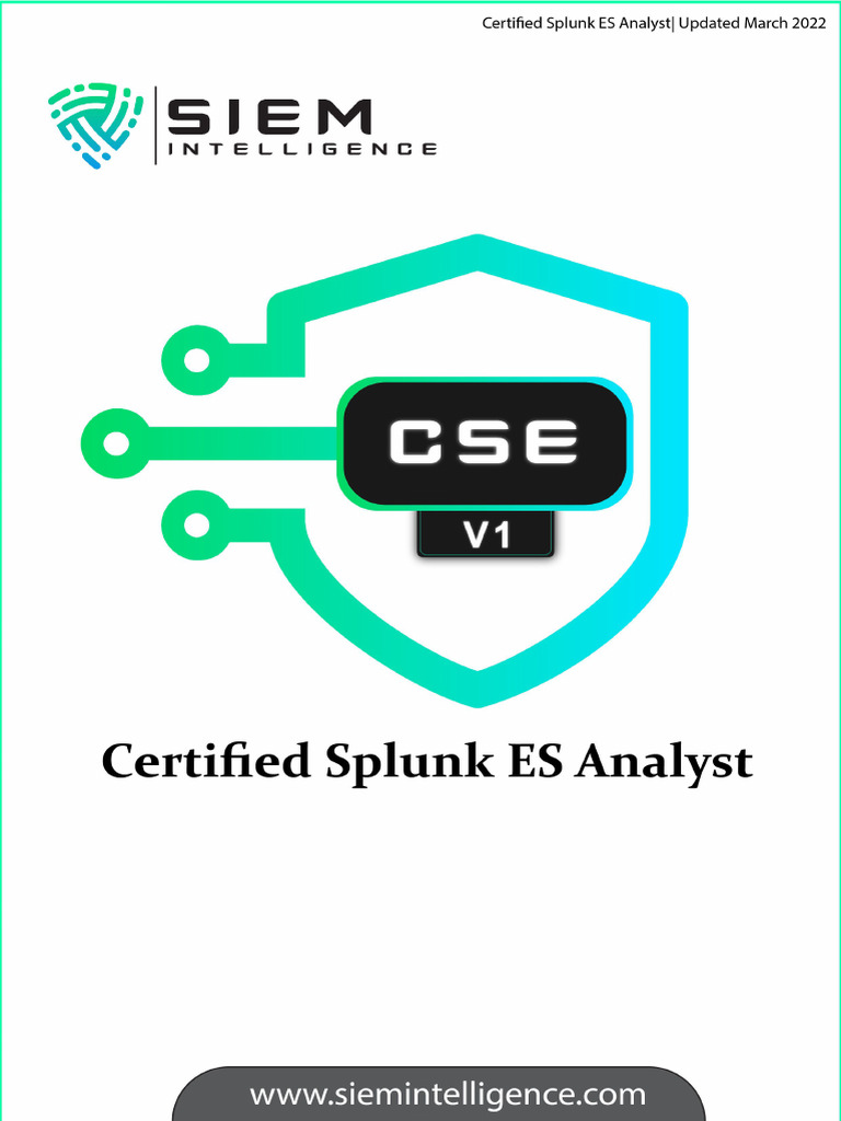 Certified Splunk ES Analyst | PDF