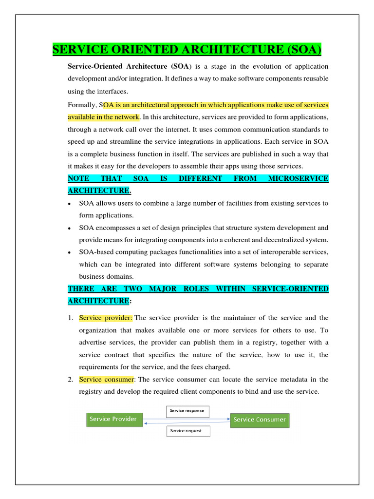 Lec2 Unit V Service Oriented Architecture | PDF | Service Oriented Architecture | Software ...