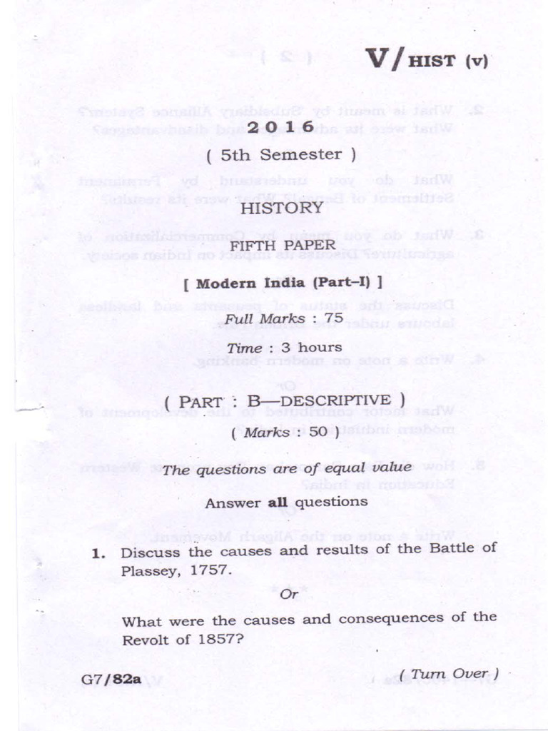 Hist Fifth Paper | PDF