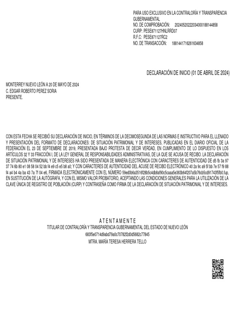 Acuse | PDF | Gobierno