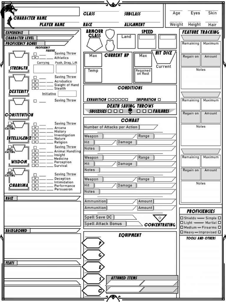 Eternal Eberron Character Sheet | PDF