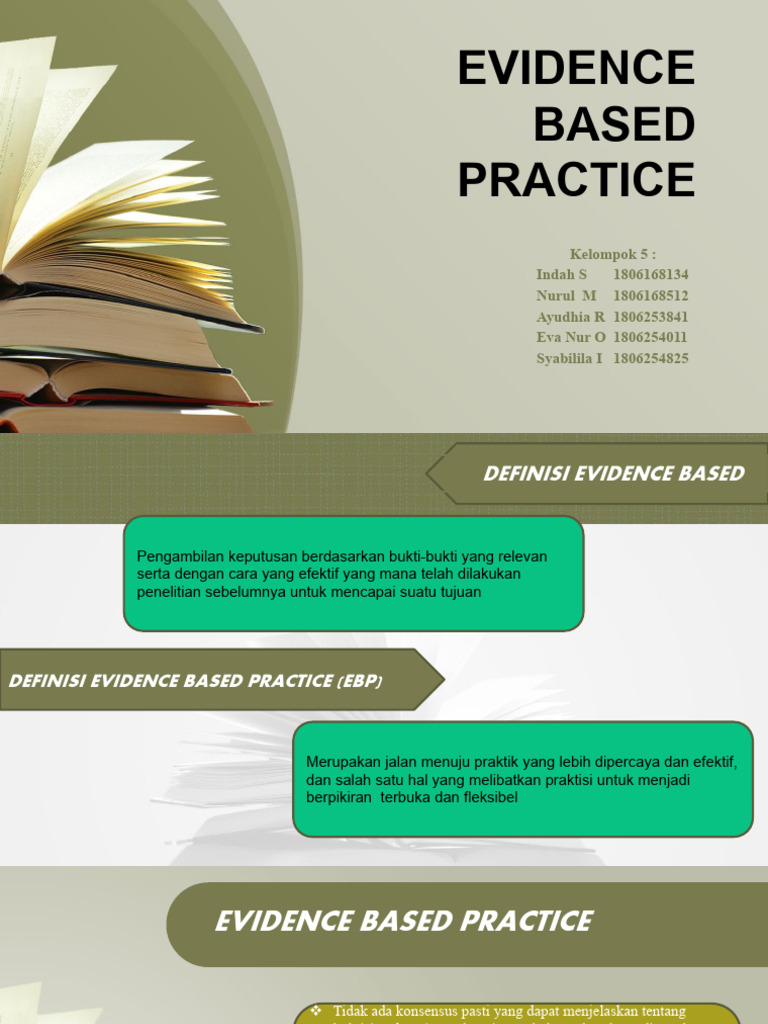 Tugas Promkes - 1 Kelompok 5 (Evidence Based Practice) | PDF