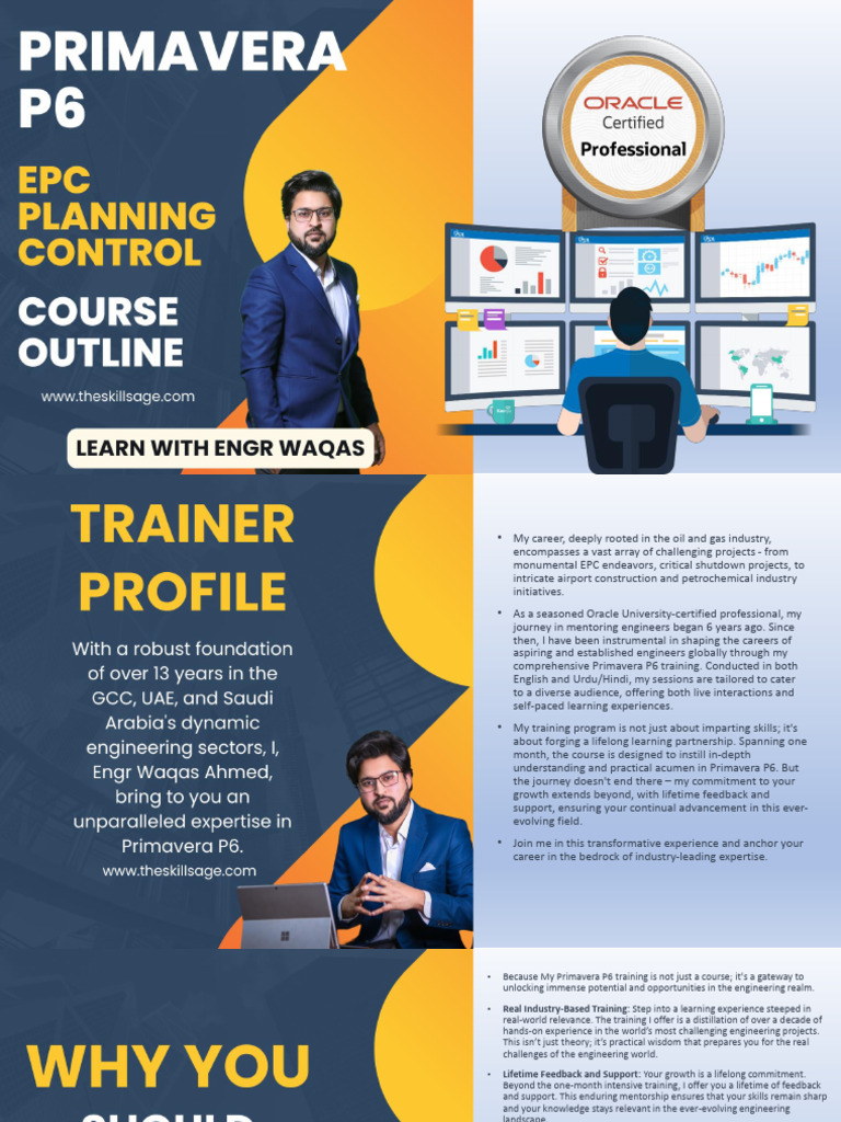 EPC Planning Engineer p6 Outline-1 | PDF