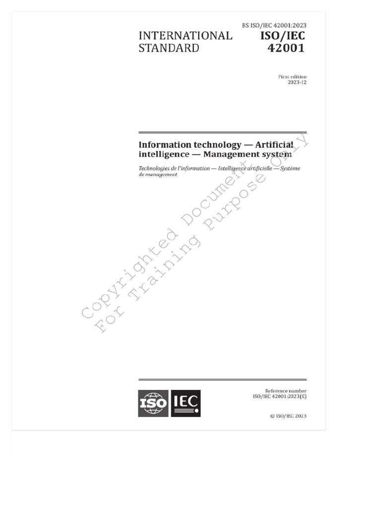 ISO 42001 | PDF