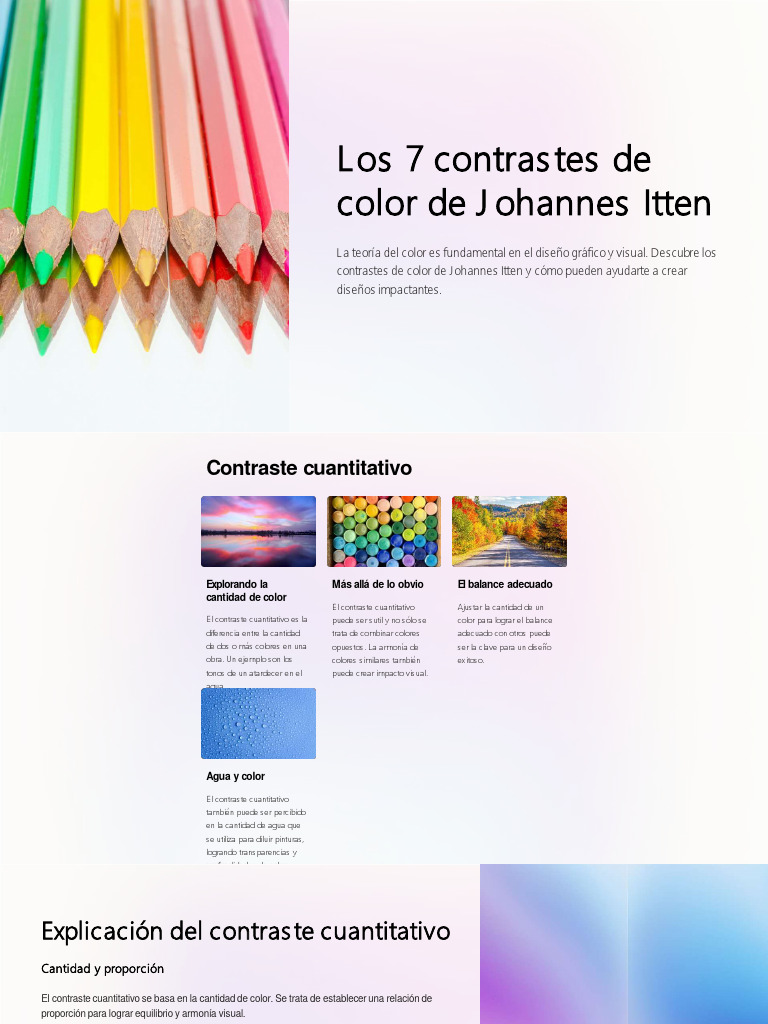 Los 7 Contrastes de Color de Johannes Itten | PDF | Color | Diseño