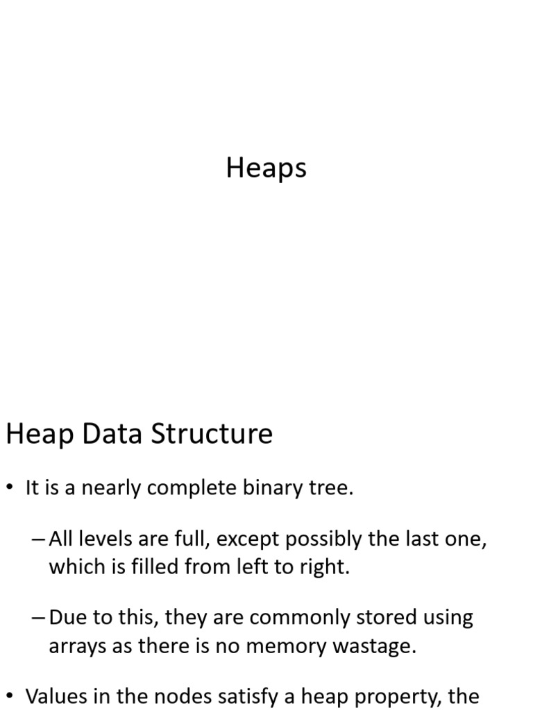 Heap And Priority Queue Pdf Algorithms And Data Structures