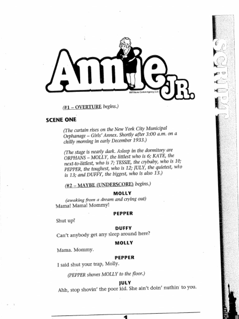Annie! Script! | PDF