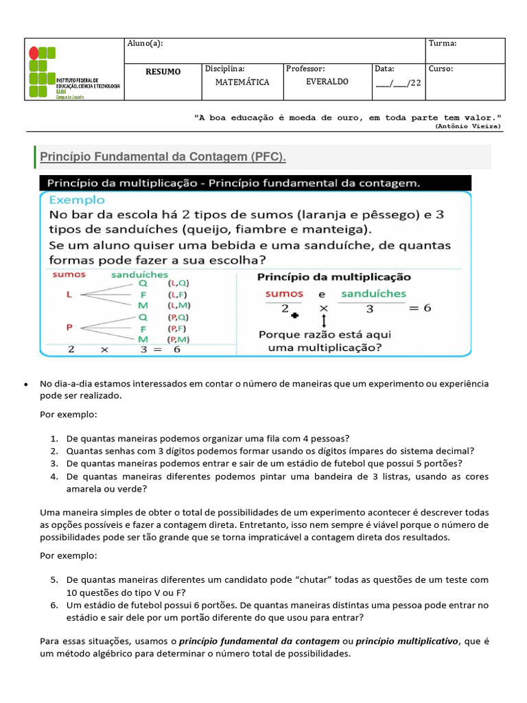 Atividade de PFC | PDF | Números