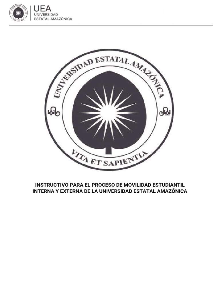 Movilidad Estudiantil UEA 2024 | PDF | Educación más alta | Universidad