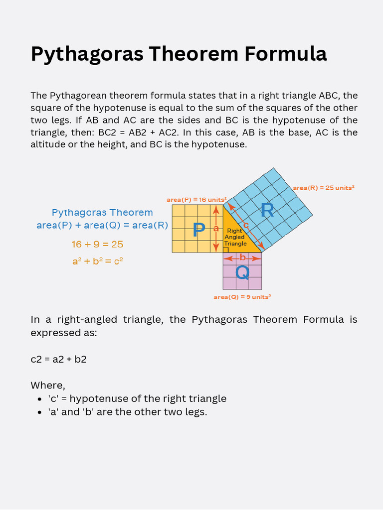 Deriving the Pythagorean Theorem | PDF | Classical Geometry | Euclid