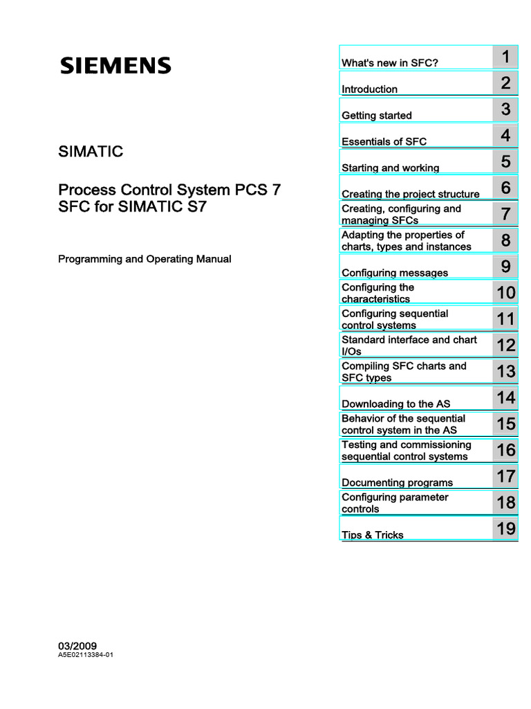 SIMATIC Process Control System PCS 7 SFC For SIMATIC S7 | PDF | Menu (Computing) | Computer Keyboard