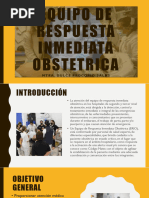 Código ERI: Respuesta Inmediata Obstétrica | PDF | Enfermería | Partería