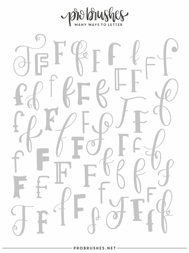 Many Ways to Letter F | PDF