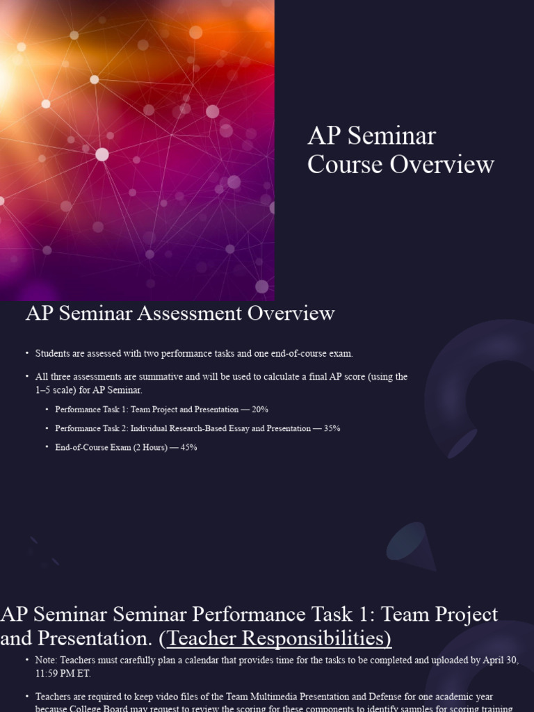 AP Seminar Course Overview Presentation | PDF | Plagiarism | Essays