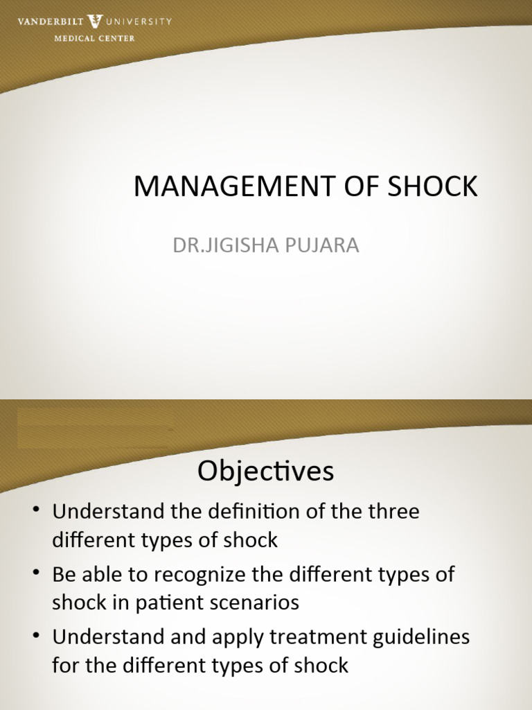 Management of Shock | PDF | Shock (Circulatory) | Sepsis