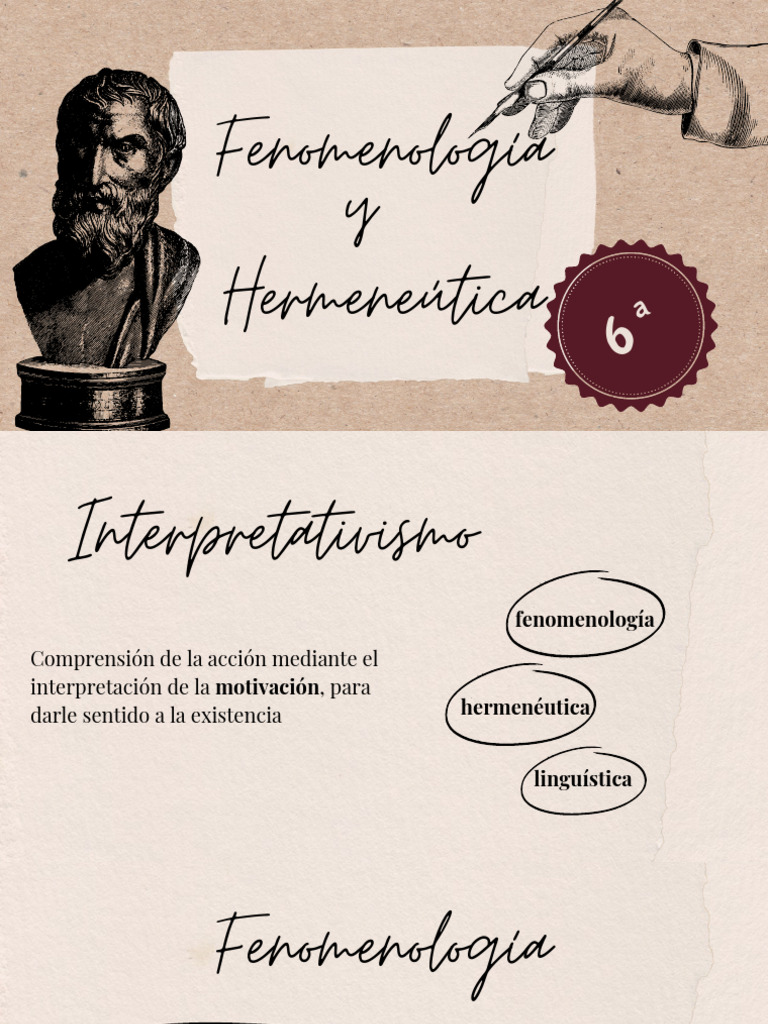 Fenomenología y Hermenéutica | PDF