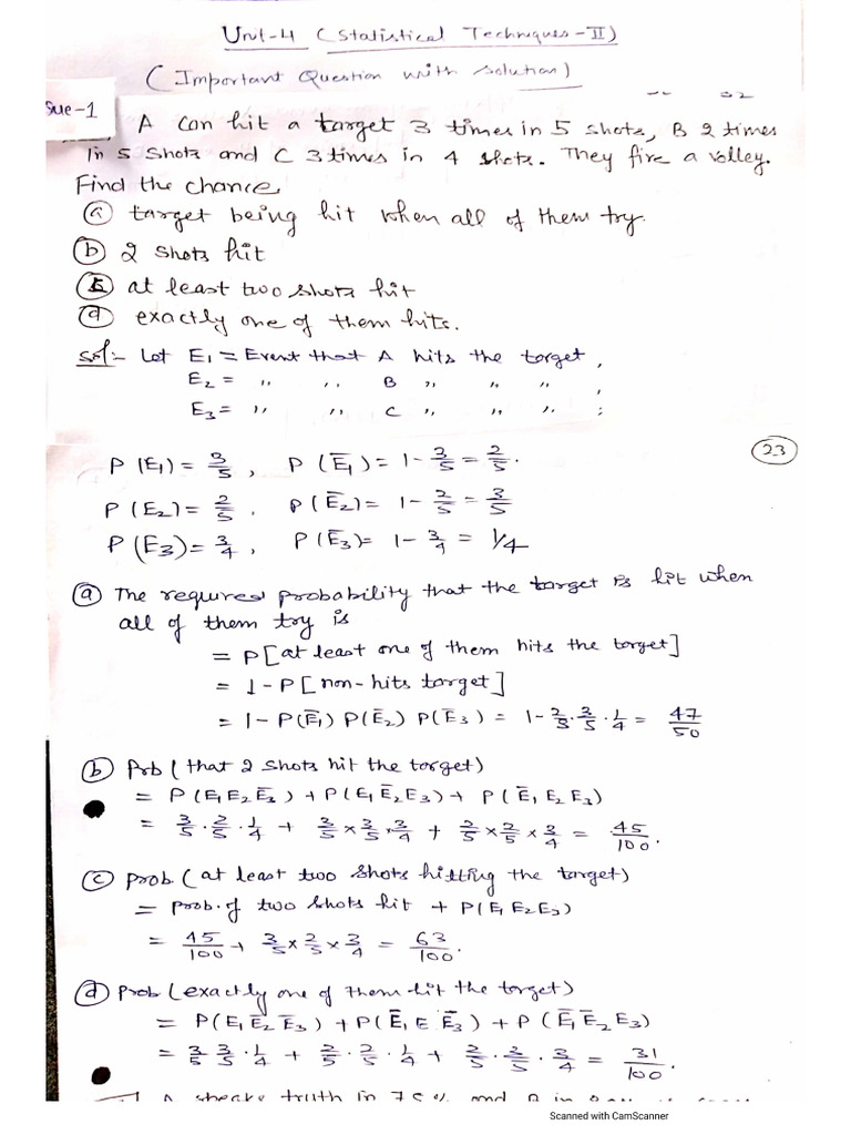 Maths, Unit-4, 18-Important Questions With ANS | PDF