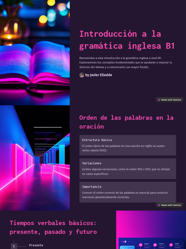 Introduccion-a-la-gramatica-inglesa-B1 | PDF | Gramática inglesa | Verbo