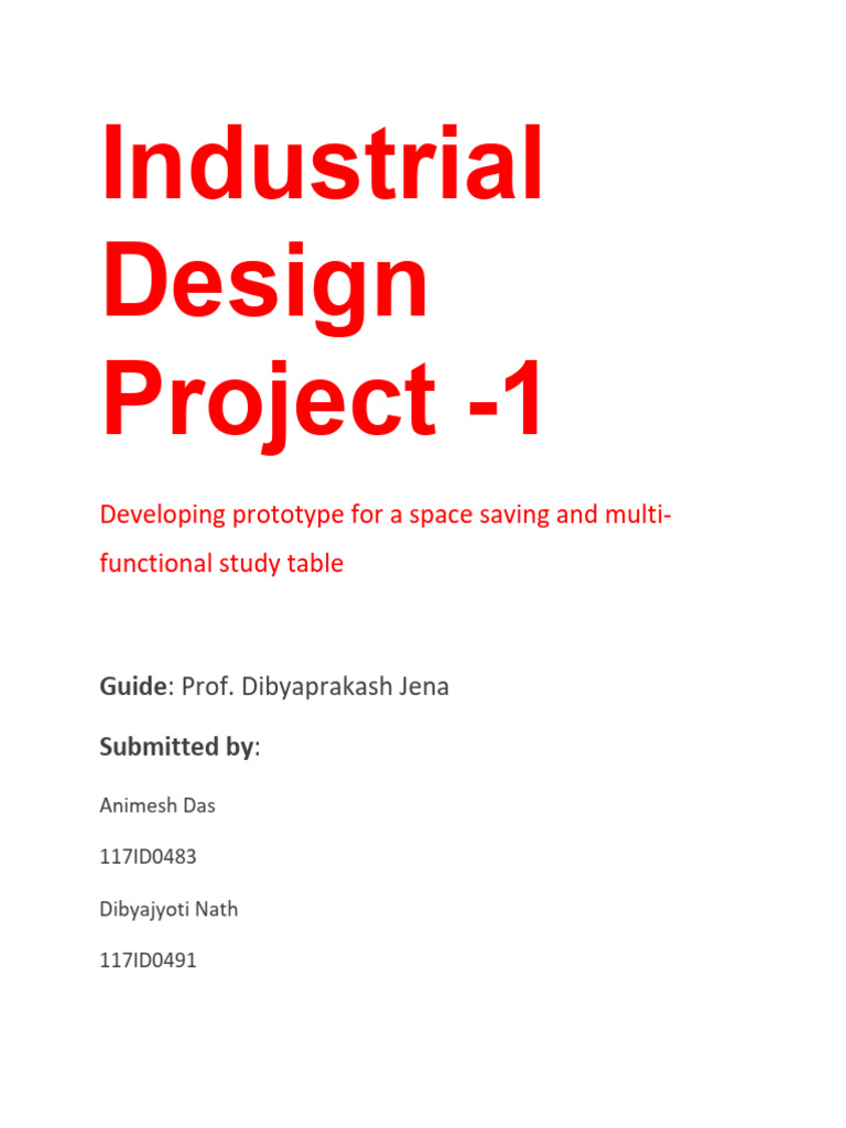 Industrial Design Project 1 | PDF | Anthropometry | Human Factors And ...