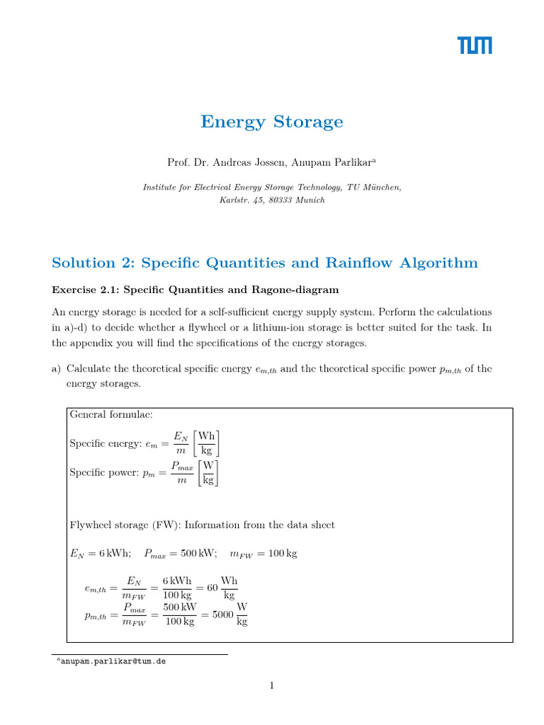 ES Tut2 Sol | PDF | Energy Storage | Battery (Electricity)