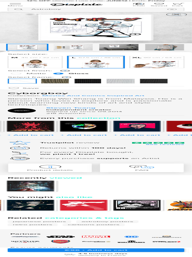 'Cyborgboy' Poster by Steven Toang Displate | PDF