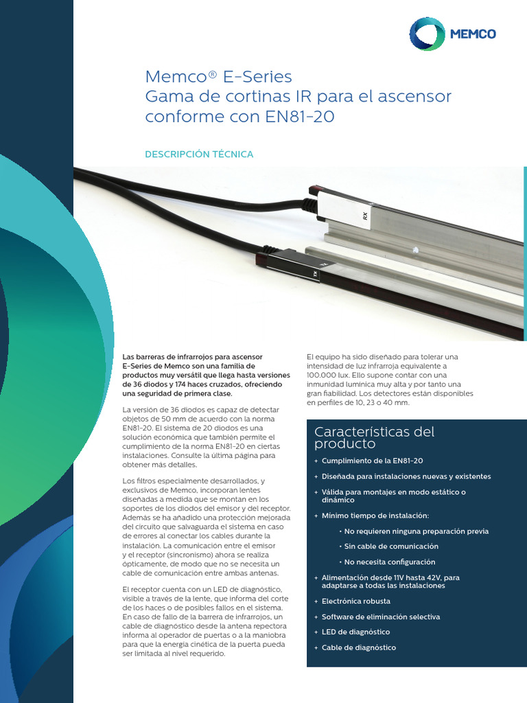 E Series EN81 20 Datasheet V08 ES | PDF | Diodo emisor de luz ...