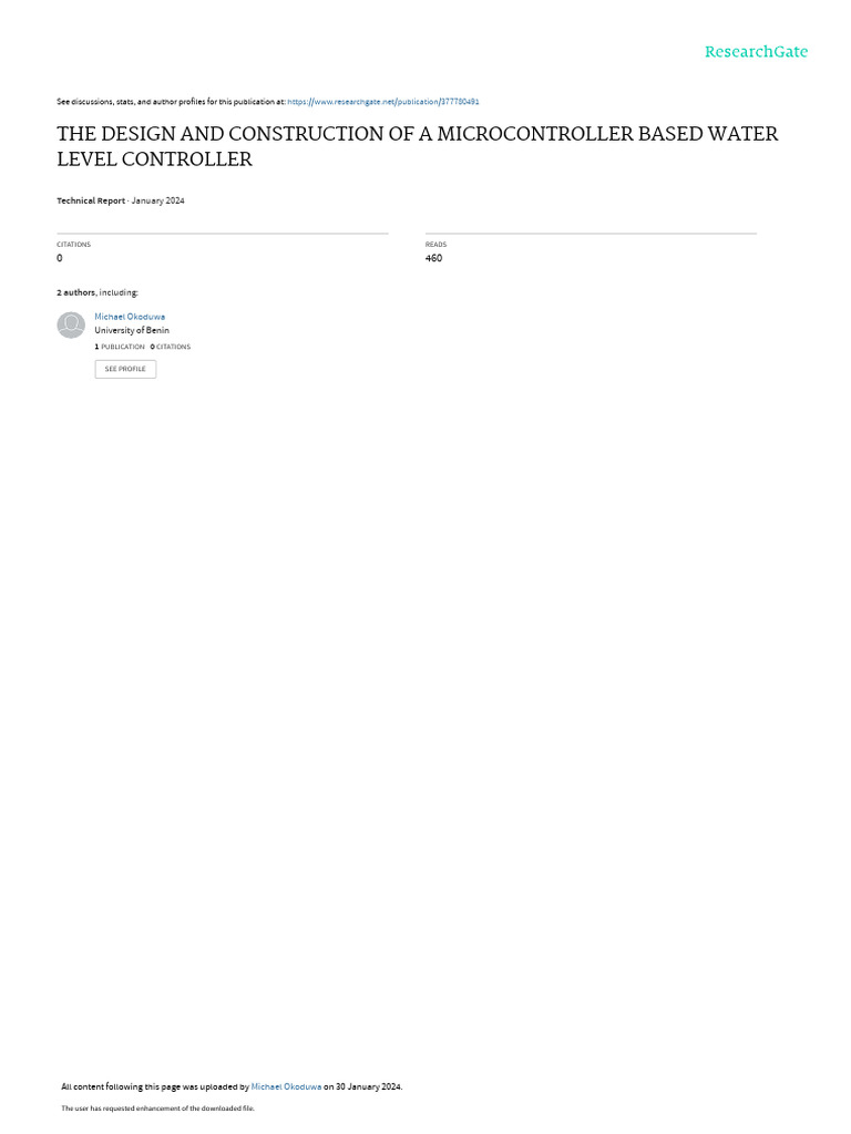Journal For Water Level Controller | PDF | Rectifier | Electrical ...
