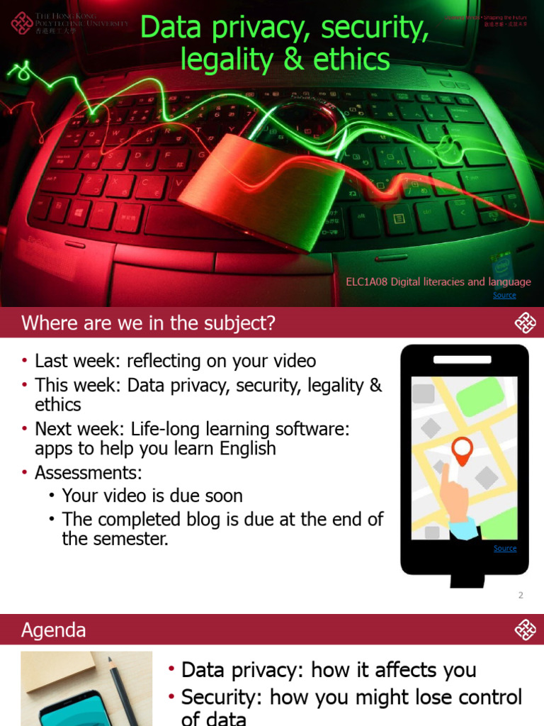 Lecture Data Risk ELC1A08 v5 | PDF | Security | Computer Security