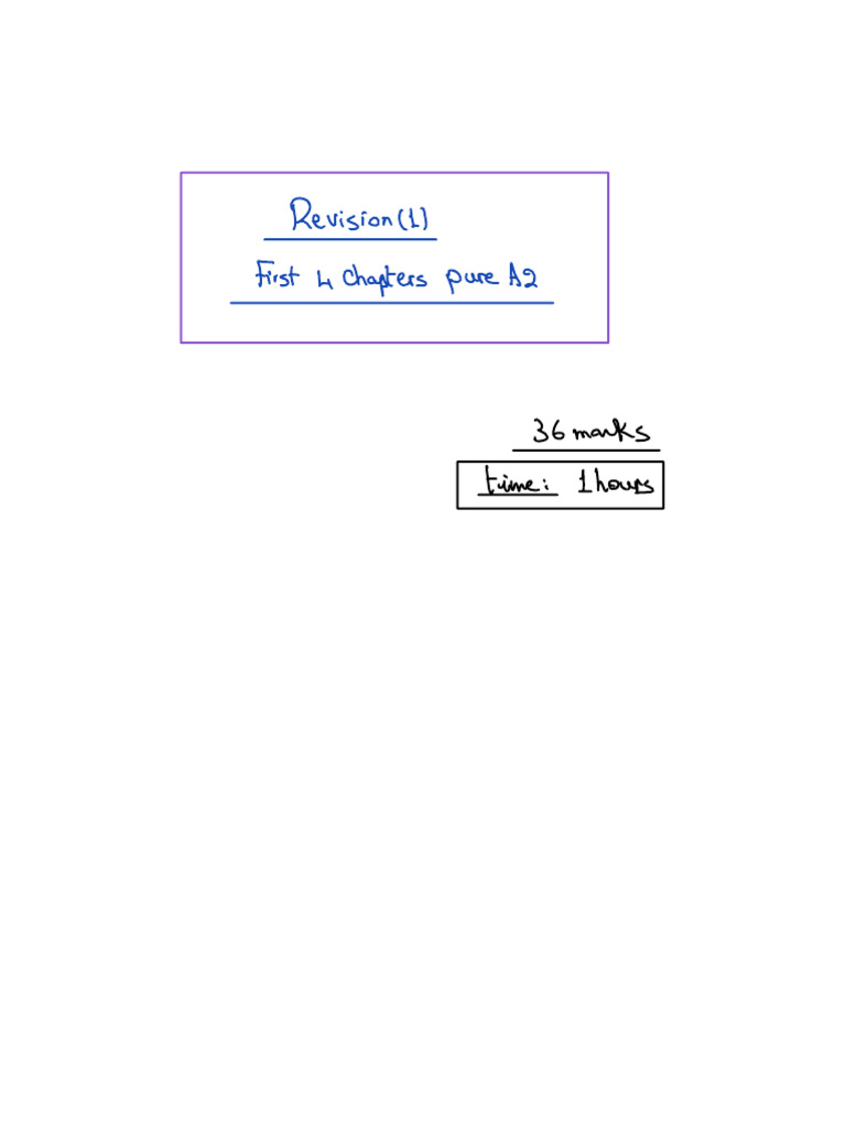 Pure Math Exam Questions | PDF | Equations | Factorization