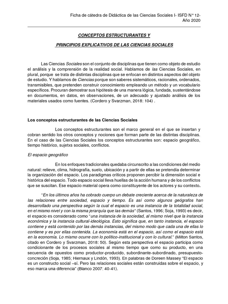 Ficha CONCEPTOS Estructurantes y PRINCIPIOS Explicativos de Las ... Ficha CONCEPTOS Estructurantes y PRINCIPIOS Explicativos de Las ...