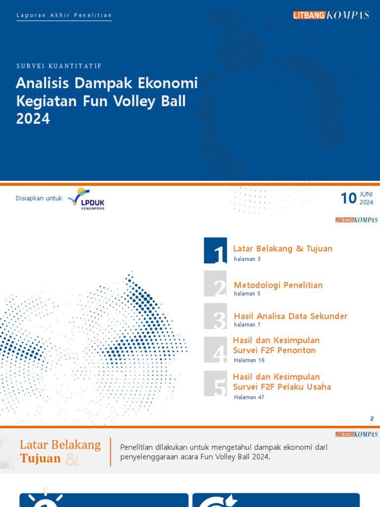 20240610_[FINAL] Report_LPDUK_Survei Dampak Ekonomi Fun Volley Ball 2024 (Update) | PDF