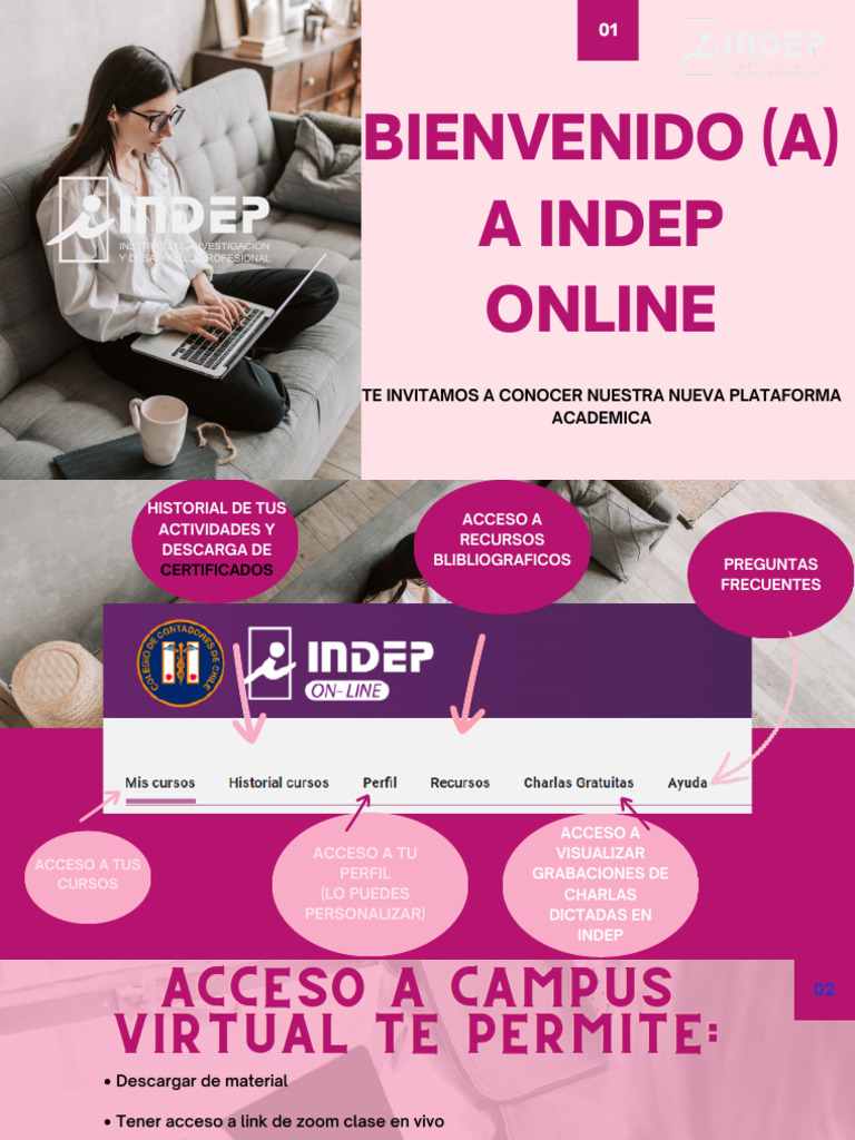 Plataforma Académica INDEP Online | PDF | Contraseña | Comunicación por medio de ordenadores