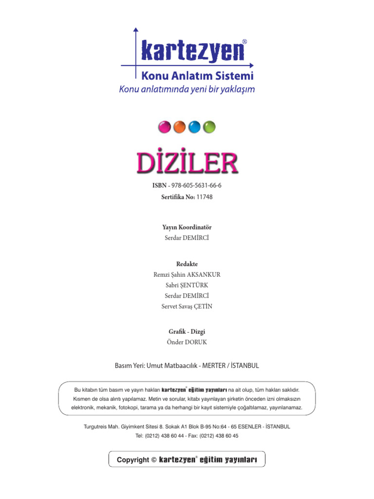 Kartezyen Diziler | PDF