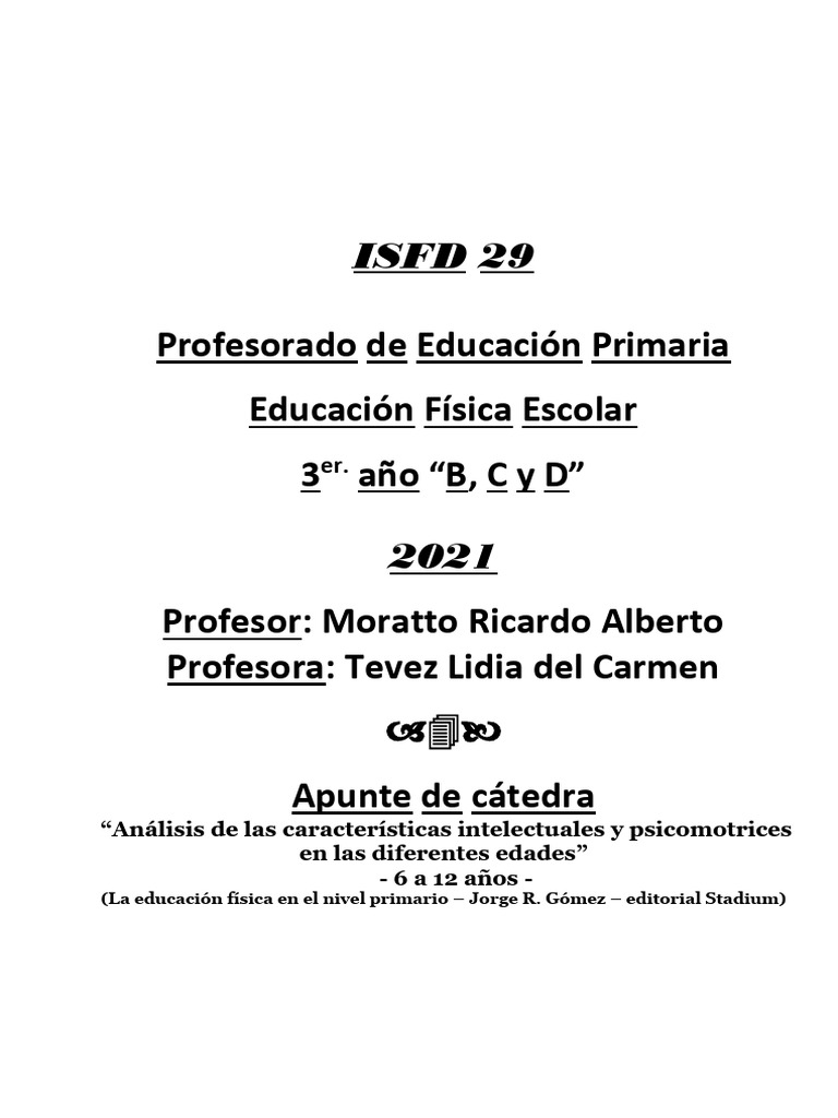 2 - CARACTERISTICAS DEL NIN O DE 6 A 12 AN OS-convertido Compressed | PDF | Educación Física