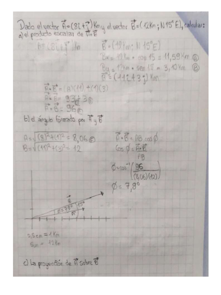 Proyección de Un Vector | PDF