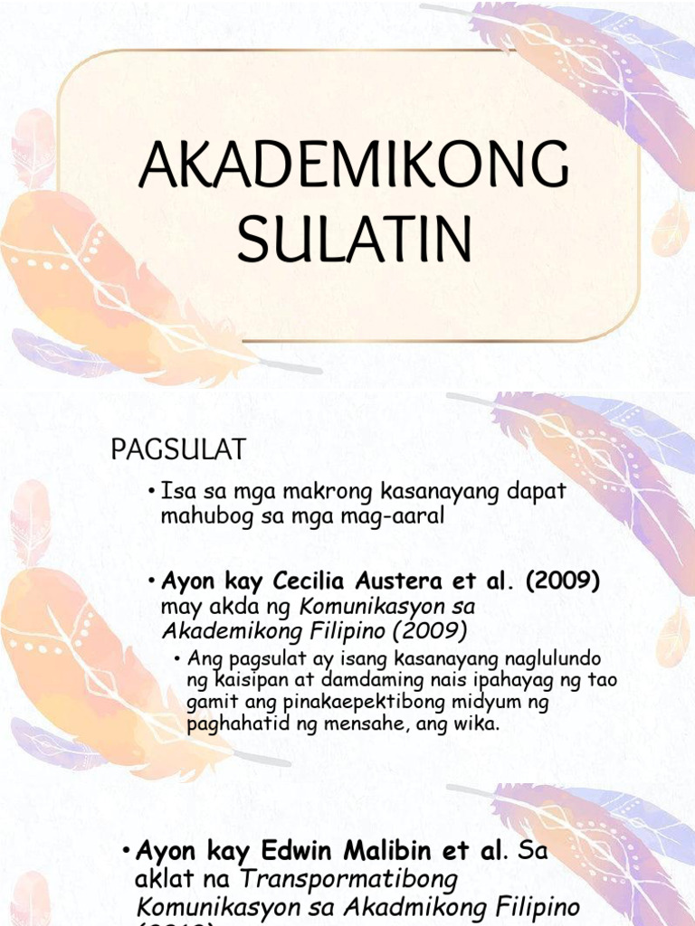 Introduksyon - Aralin 1 | PDF