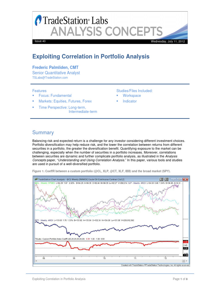 Exploiting Correlation Final | PDF | Diversification (Finance) | Modern Portfolio Theory