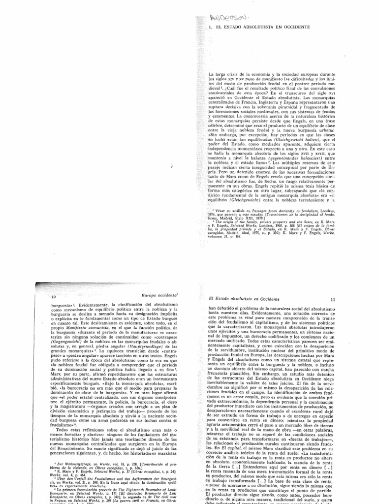 Anderson Perry | PDF | Friedrich Engels | Feudalismo