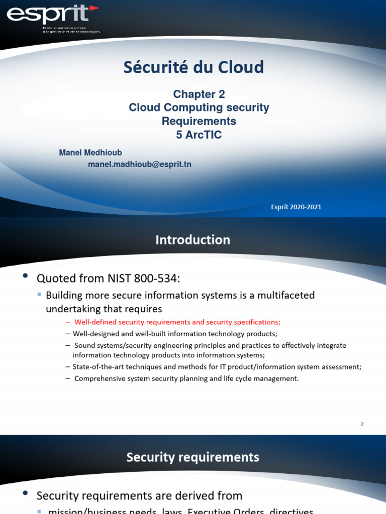 Chapitre2-Cloud Computing Security Requirements | PDF | Security ... Chapitre2-Cloud Computing Security Requirements | PDF | Security ...