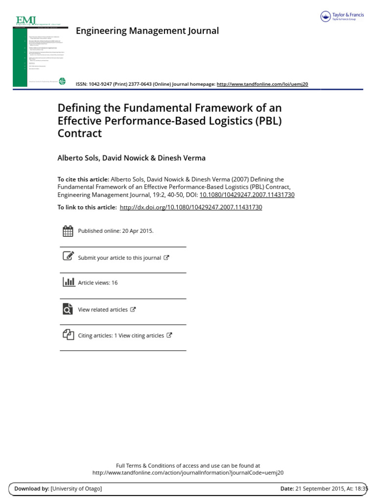 Defining The Fundamental Framework of An Effective Performance-Based ...