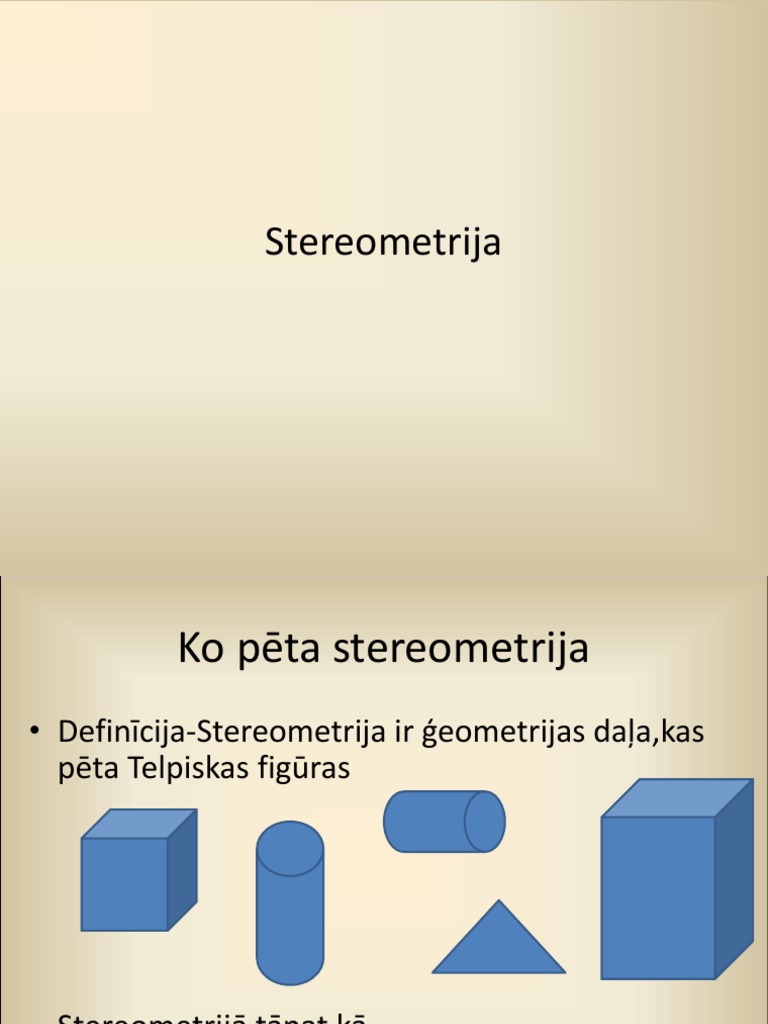 Stereometrija 2 | PDF